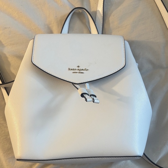 kate spade | Bags | Kate Spade Elegant White Backpack | Poshmark